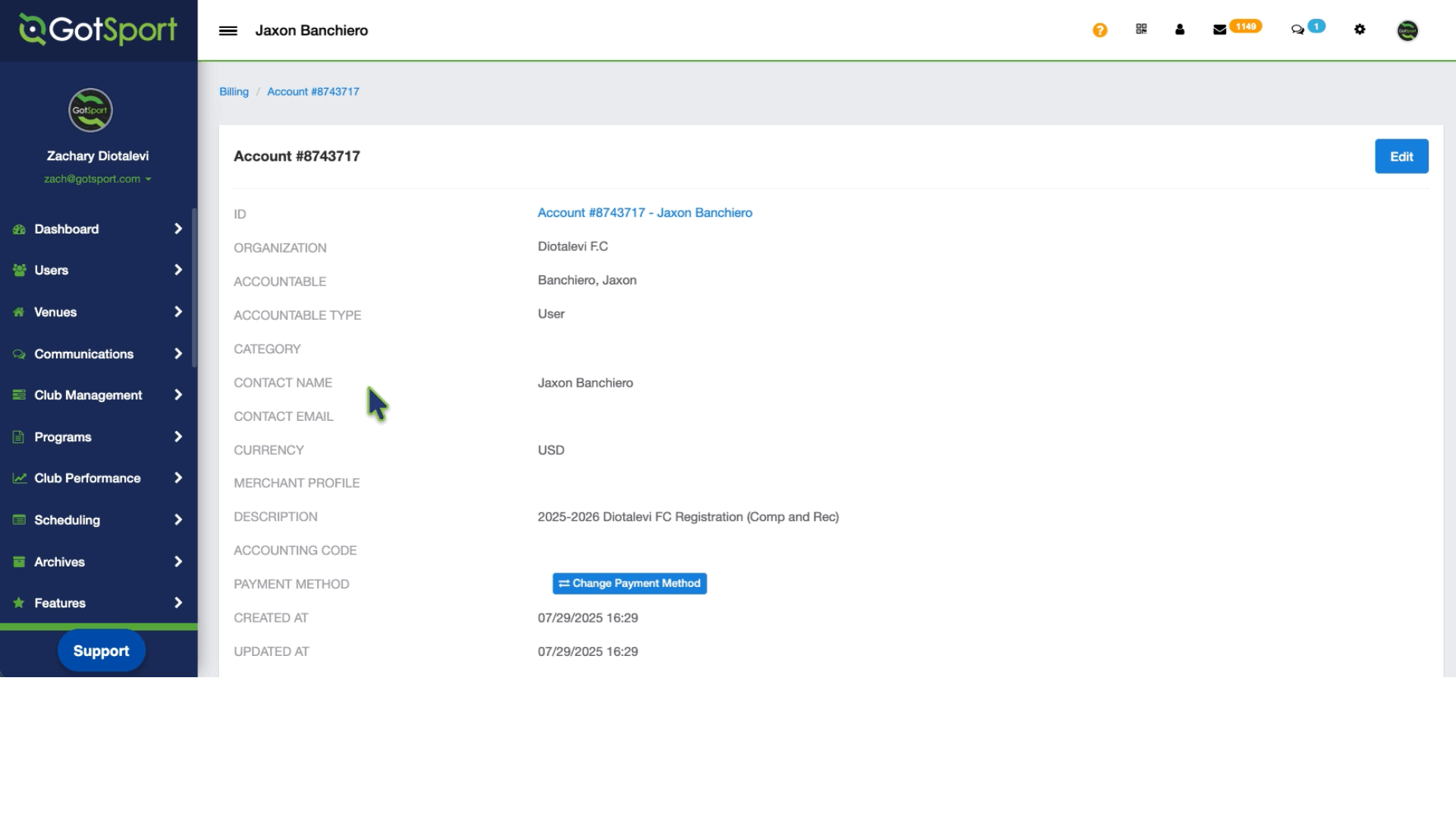 As Club Admin - How to Use Billing Account Flags