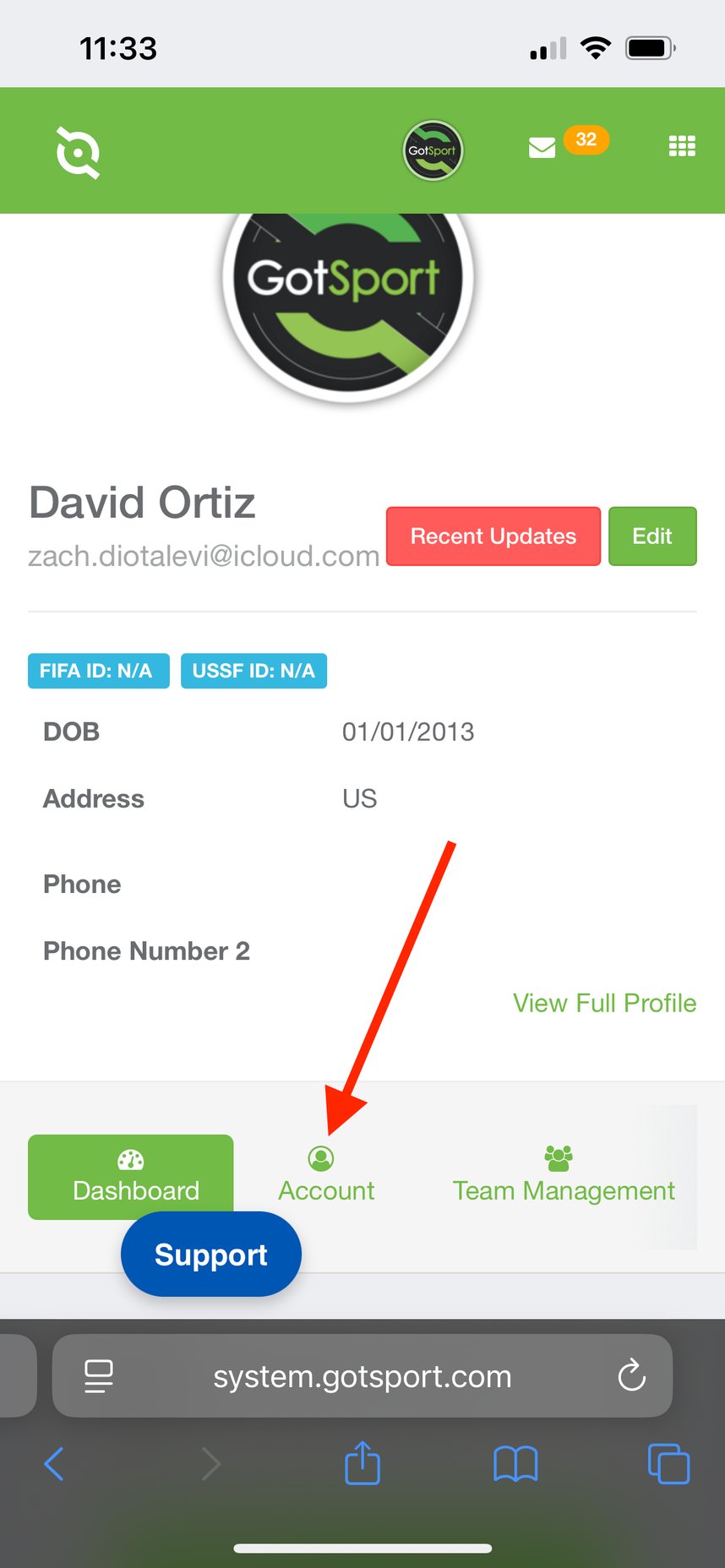 As Parent/Guardian - How to Claim your Hotel Room on a Mobile Device