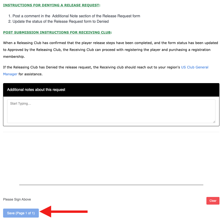 US Club Soccer: As a Club Admin - How to Properly Release a Player from ...