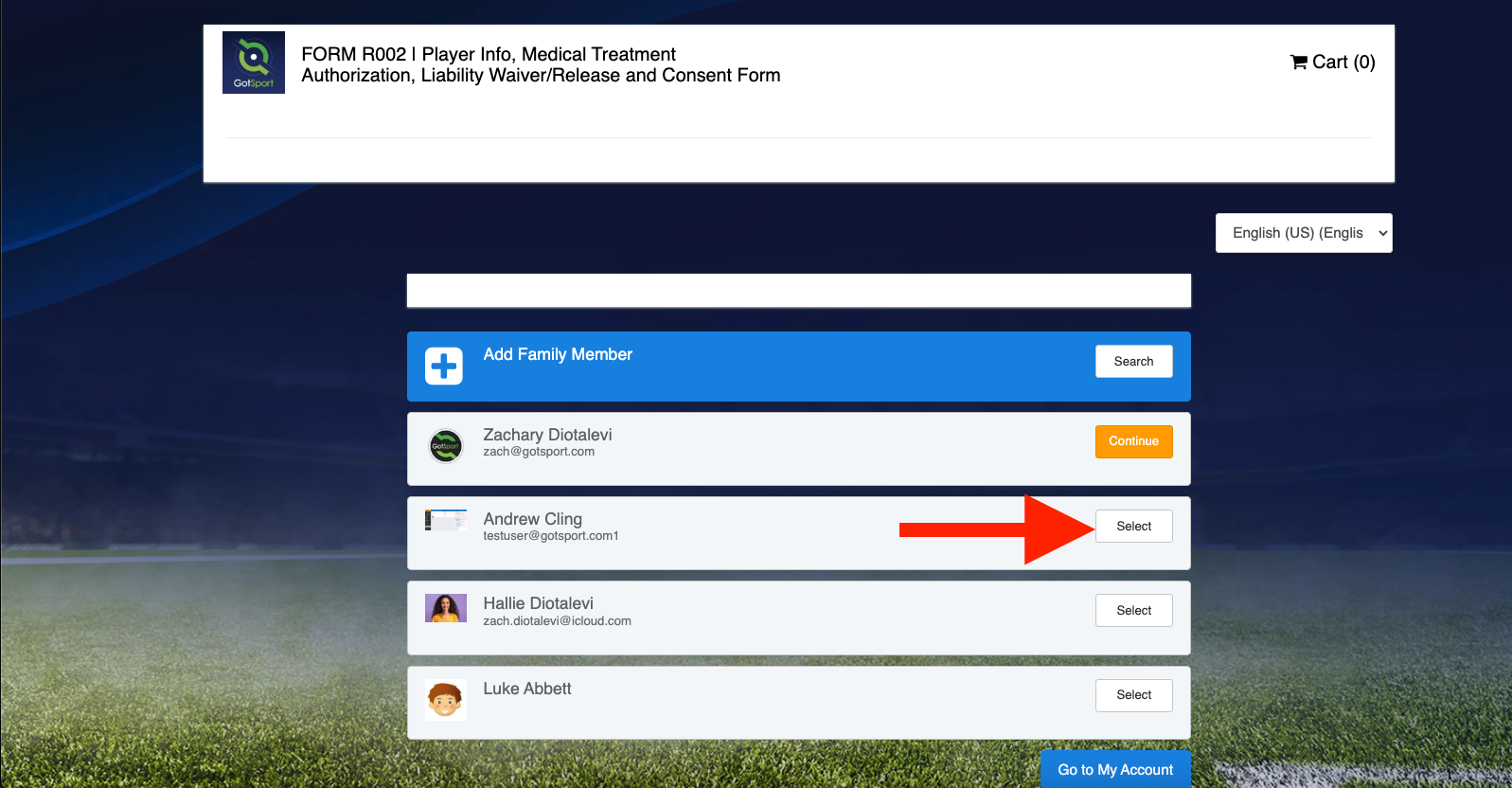As a Parent/Player - How to Complete the R-002 Form from US Club Soccer