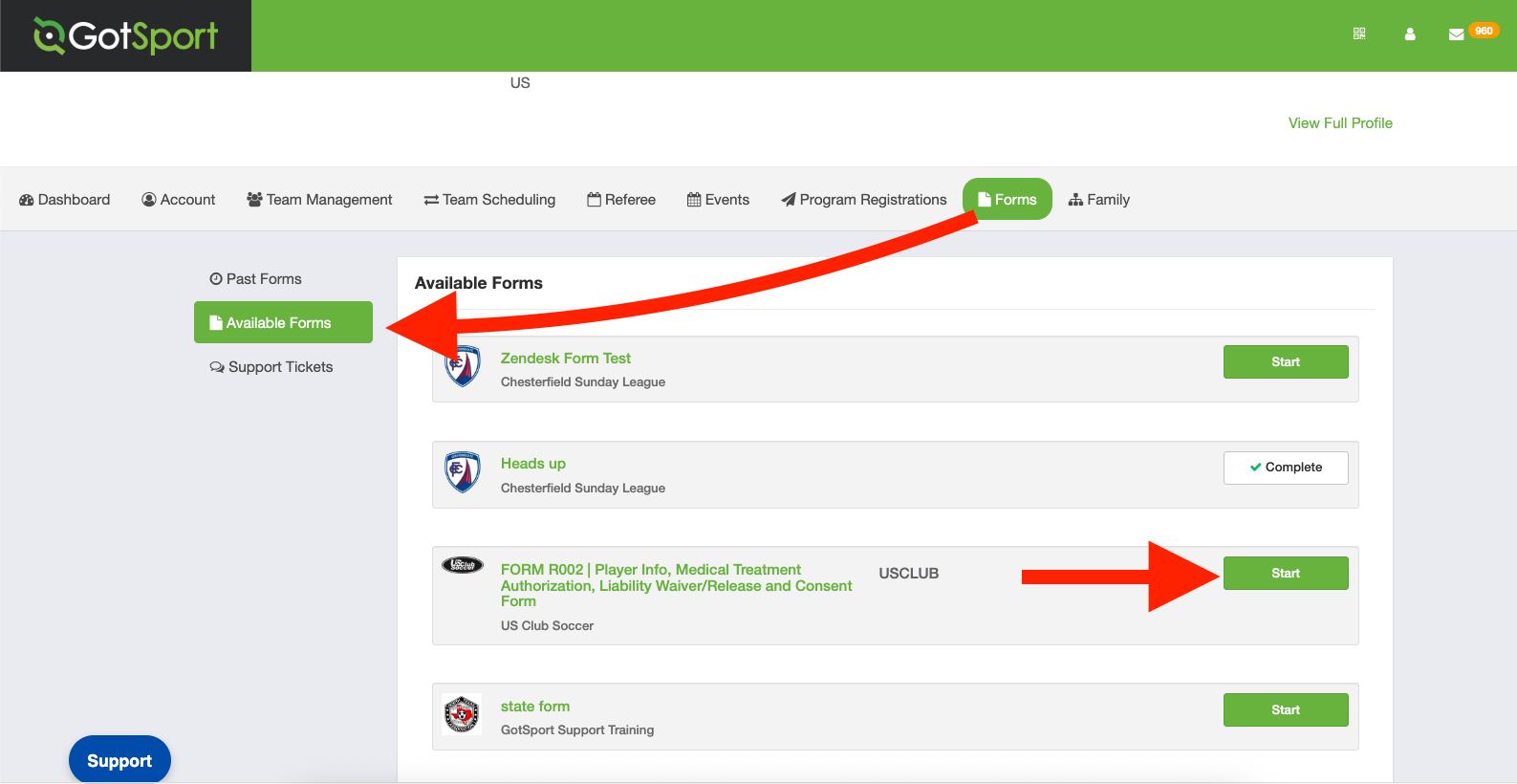 As a Parent/Player - How to Complete the R-002 Form from US Club Soccer
