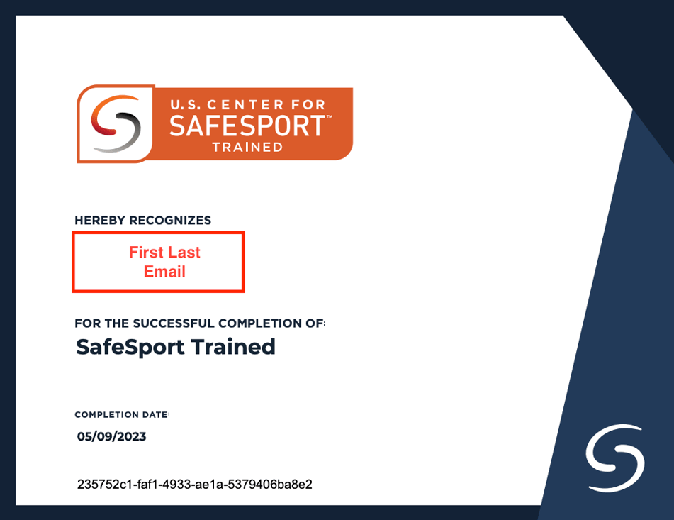 How to Access and Upload Your SafeSport Certificate