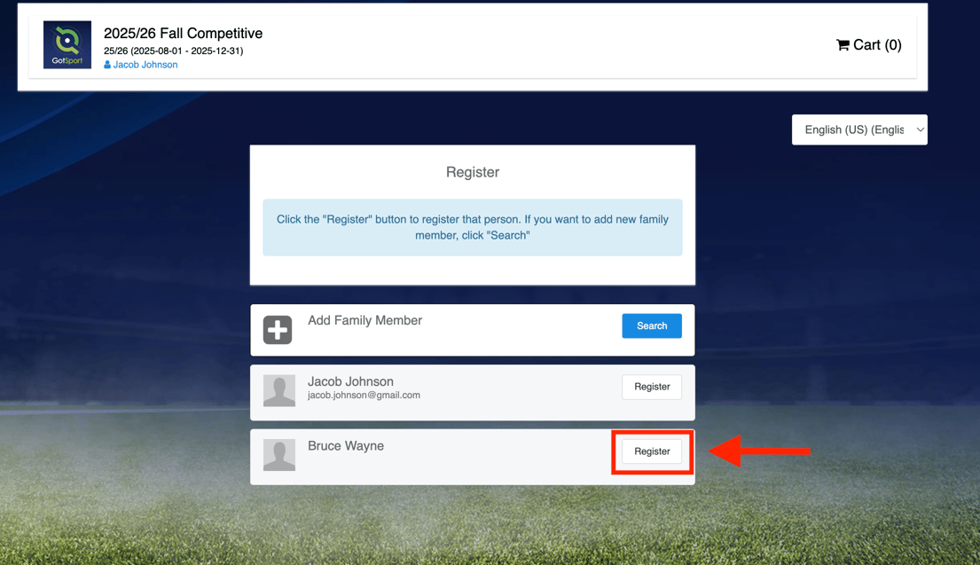 As a Parent - How to Create a New Account While Registering for a Program