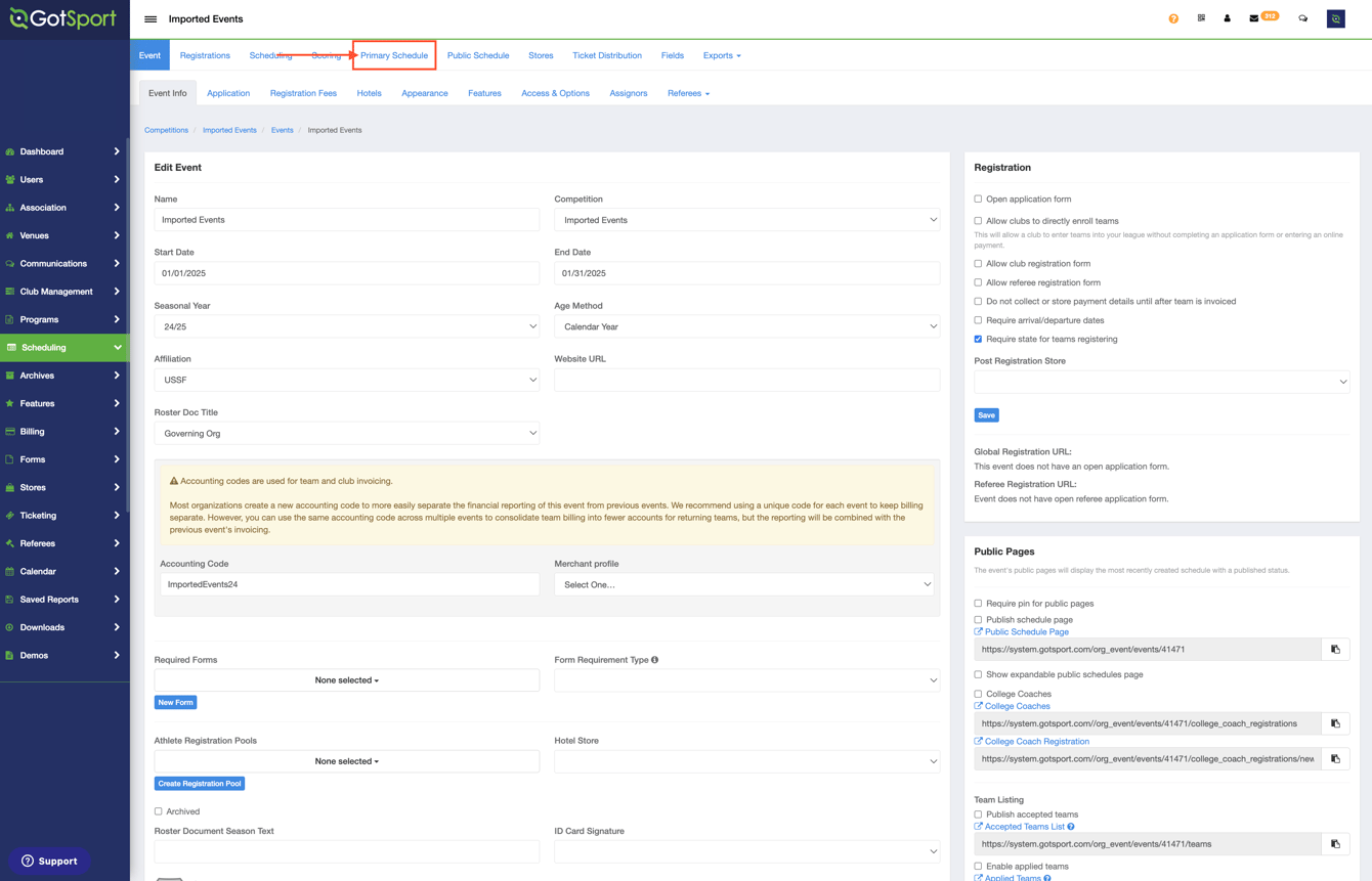 How to Import a Schedule