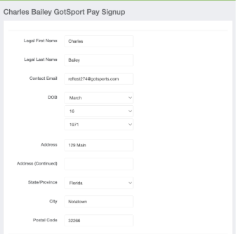 GotSport Pay - How to Complete the Registration Form to Setup a ...